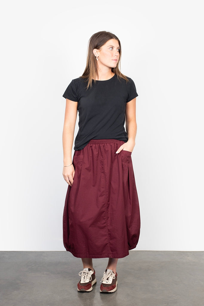 Cyrus Skirt - Merlot – Girl Next Door Fashion